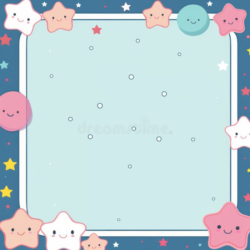 Kawaii Stars, Moon, Rainbow and Cloud Logo Stock Vector - Illustration ...