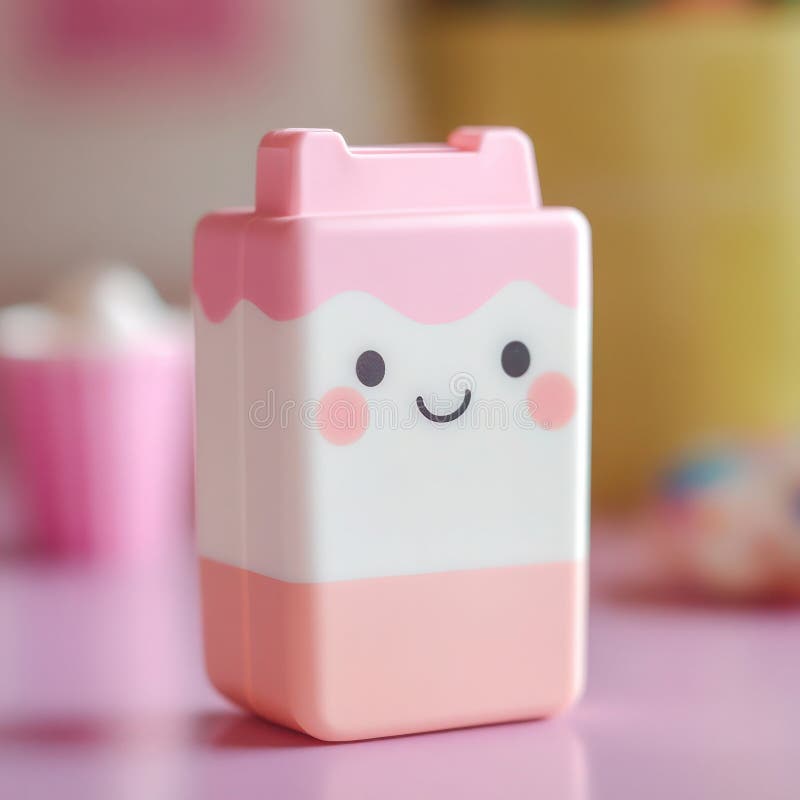 Kawaii USB Drive Shaped Like a Milk Carton Stock Illustration ...