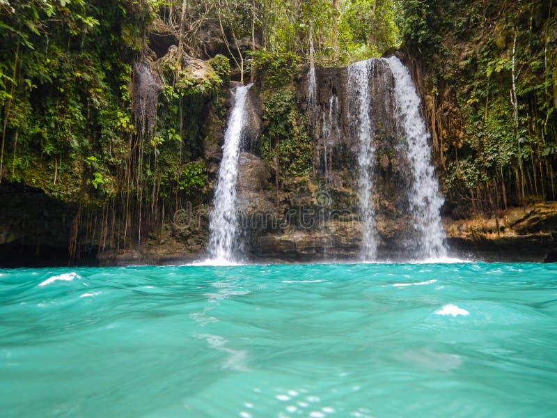 Tumalog Falls, Philippines, Oslob Stock Image - Image of cool, kawasan ...