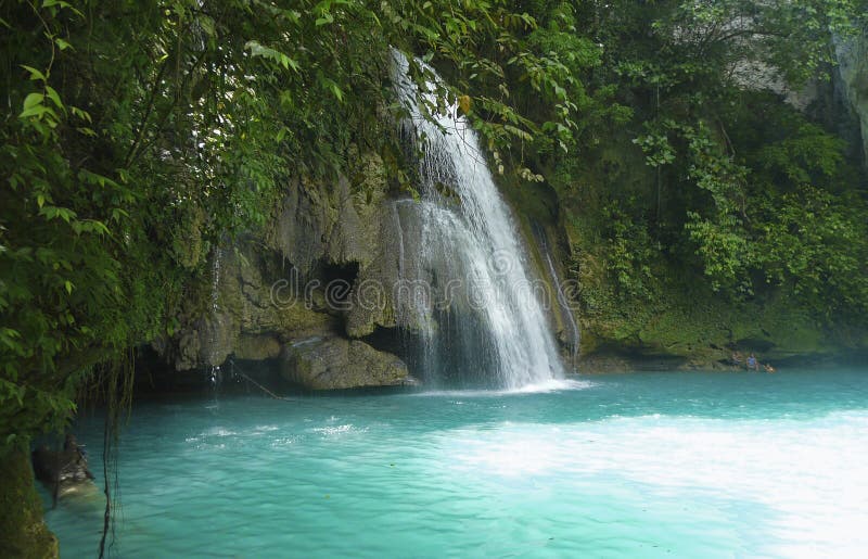 Kawasan Waterfalls on Cebu Island, Philippines Stock Image - Image of ...