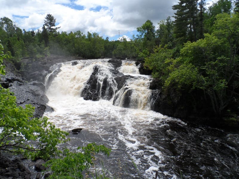 Kawishiwi Falls Ely Minnesota Stock Image - Image of forest, falls ...