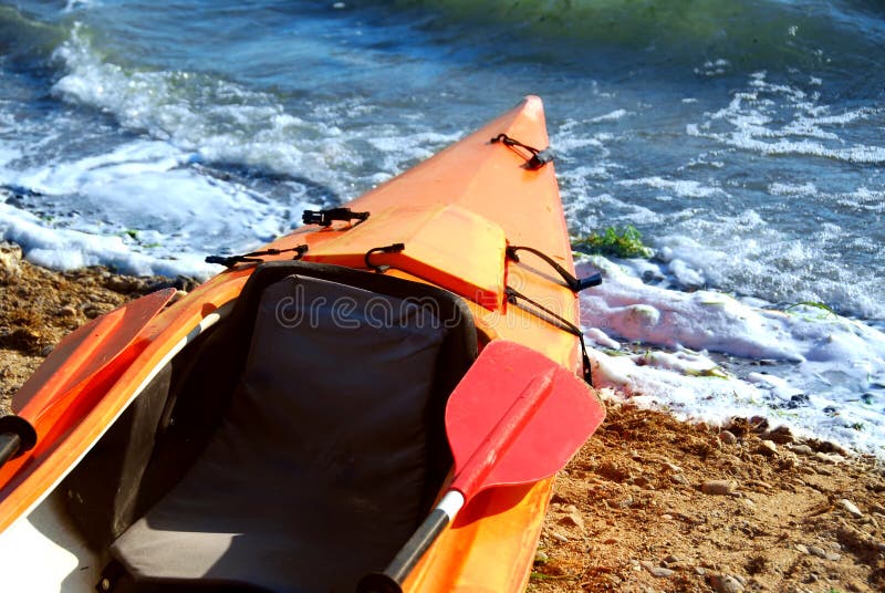 Red Kayak stock image. Image of carolina, gear, light, sports - 301431