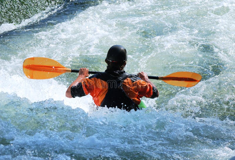 Kayak stock image. Image of waves, boat, water, splash - 3091187