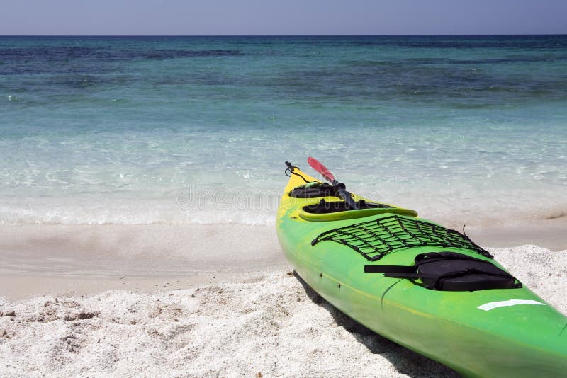 Kayak on the beach stock image. Image of calm, summer - 10698697