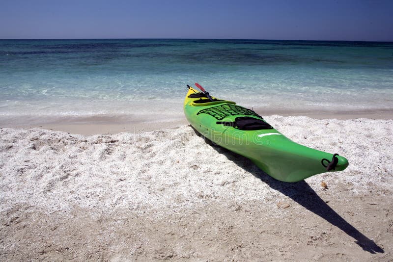 Kayak on the beach stock image. Image of skies, skie - 10698795