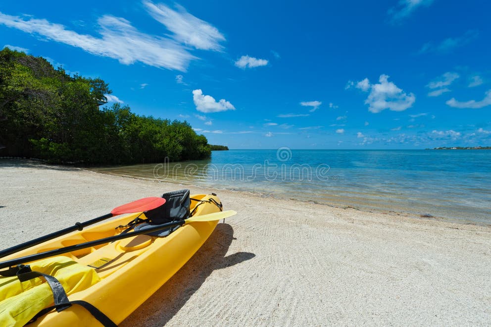Kayak in the beach stock image. Image of summertime, states - 20663241