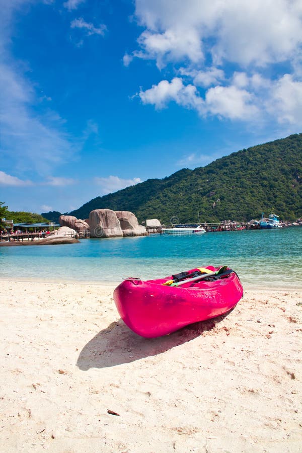 Kayak on the beach stock image. Image of scenic, chill - 29042407