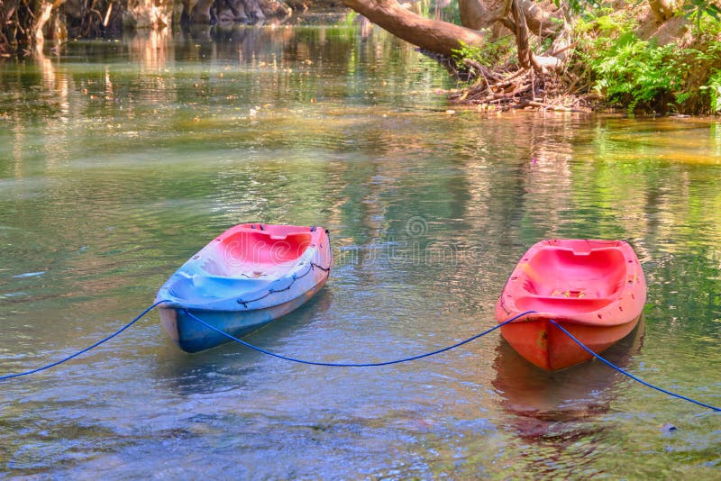 Kayak boat on water nature stock photo. Image of beach - 171666136