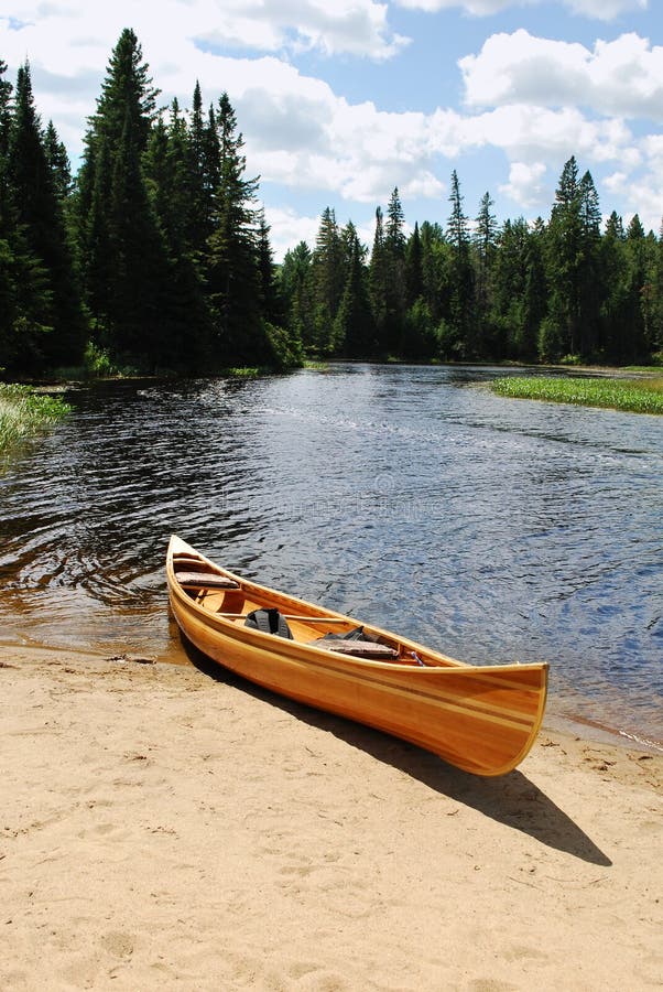 Un Kayak Jaune Sur Une Plage Tropicale Au-dessus De Fond Vert D'arbres ...