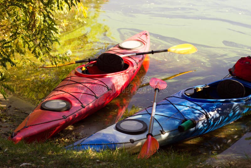 Kayak in open water. stock image. Image of kayaking, kayaker - 61062073