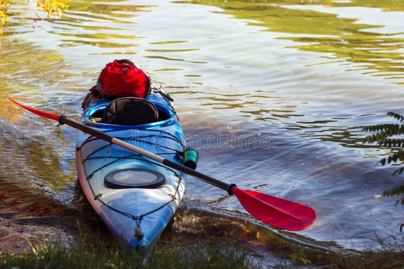 Kayak in open water. stock image. Image of lake, lifestyle - 61301613