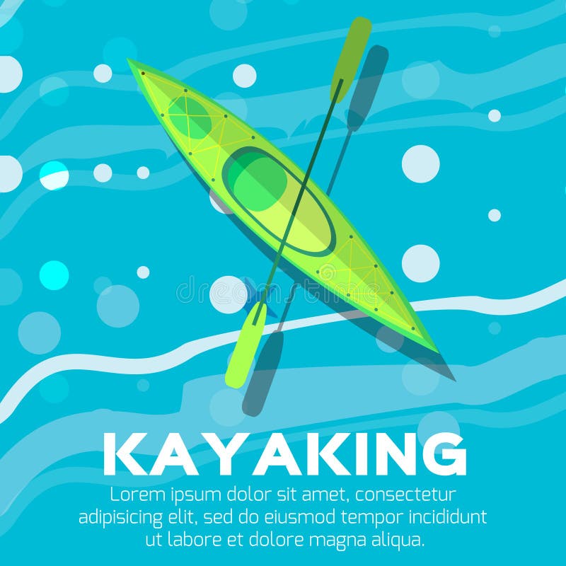 Kayak stock vector. Illustration of canoe, lifestyle - 60789842