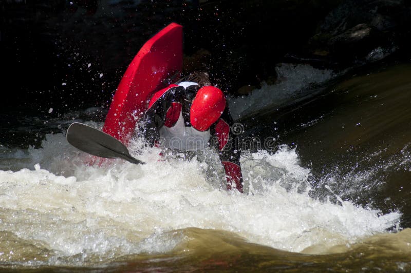 Kayak in Paddling Competition. Stock Photo - Image of competition ...