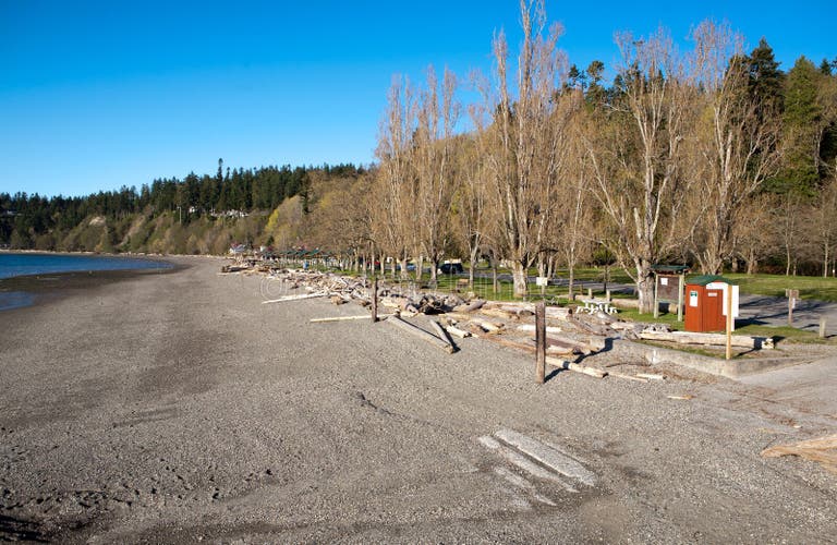 Kayak Point Beach at Sunset Stock Image - Image of washington, stanwood ...