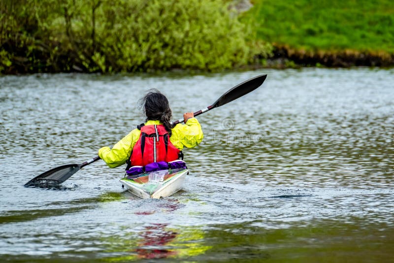 Kayak Racing on the Lake in Wales Editorial Image - Image of snowdonia ...