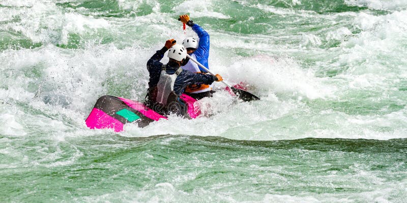 Kayak in the rapids stock photo. Image of rapids, current - 165367162