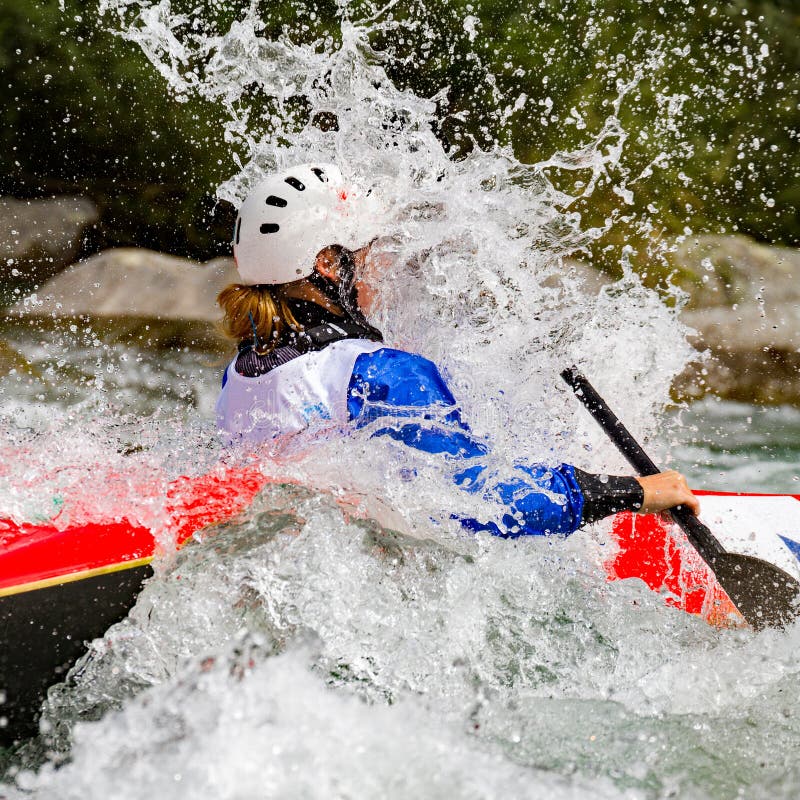 Kayak on the rapids stock photo. Image of currents, canoeing - 5015620