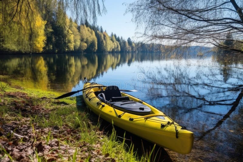 Kayak Resting Lake Reserve Stock Photos - Free & Royalty-Free Stock ...
