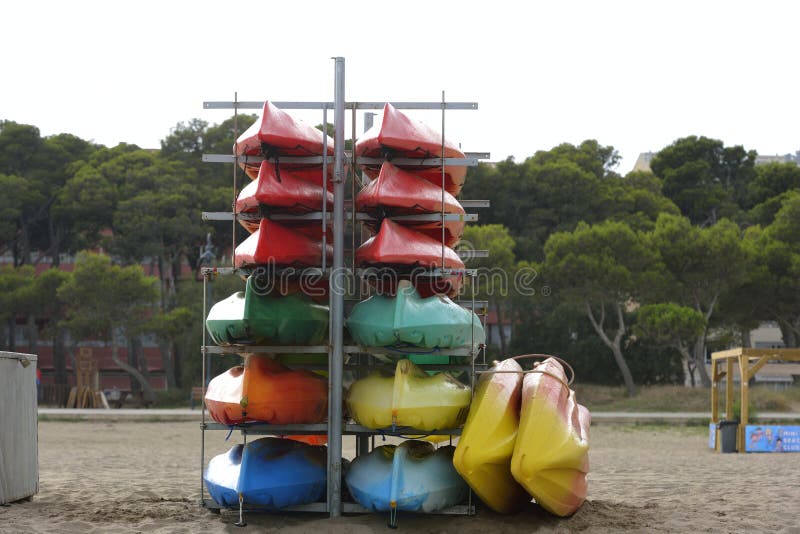 Kayak stock photo. Image of green, sport, stack, vacation - 97181070