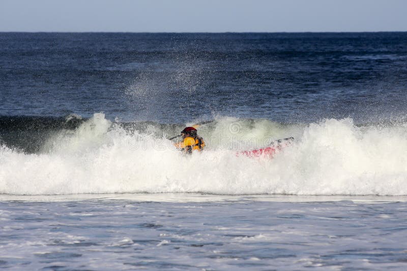Kayak surfing stock image. Image of hobby, adventure - 29527865