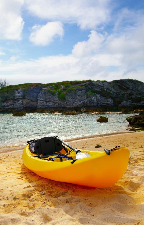Kayak - Beach scenery stock photo. Image of boat, competition - 184120