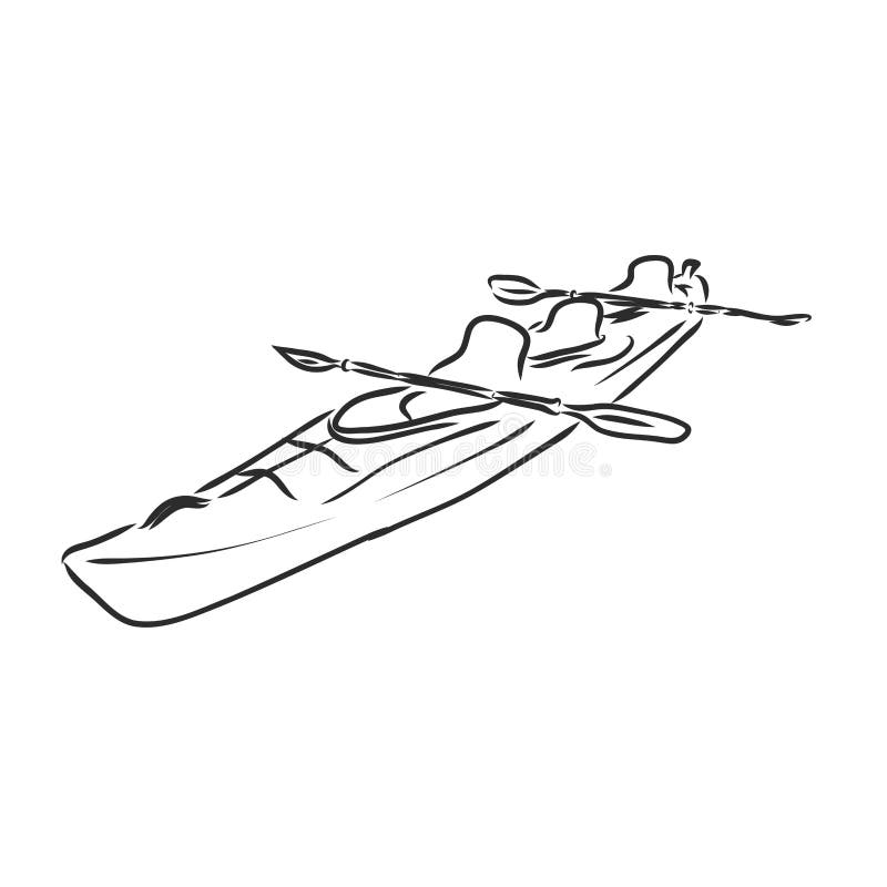 Kayak Sketch Vector Illustration Kayak Vector Illustration Stock Vector ... Kayak Sketch Vector Illustration Kayak Vector Illustration Stock Vector ...