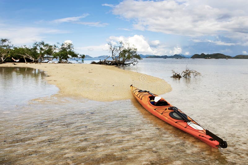 Sea kayaking, Philippines stock photo. Image of landscape - 106291820