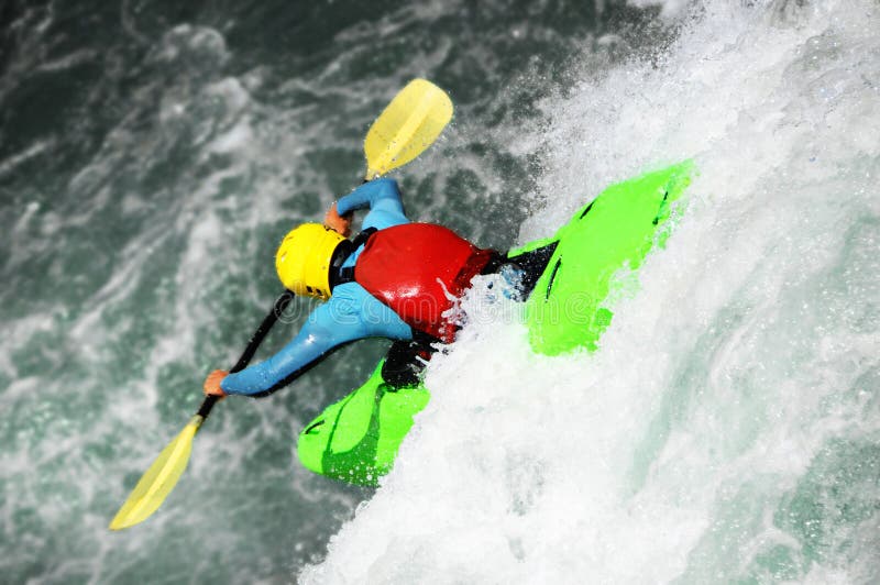 Kayaking As Extreme and Fun Sport Stock Image - Image of journey ...