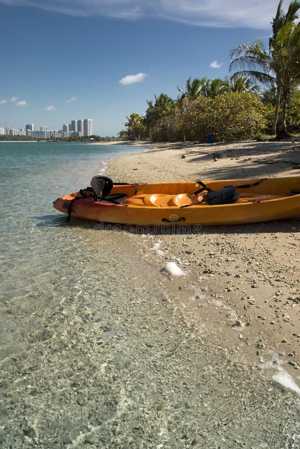 Kayaking in Biscayne Bay stock image. Image of equipment - 14829075