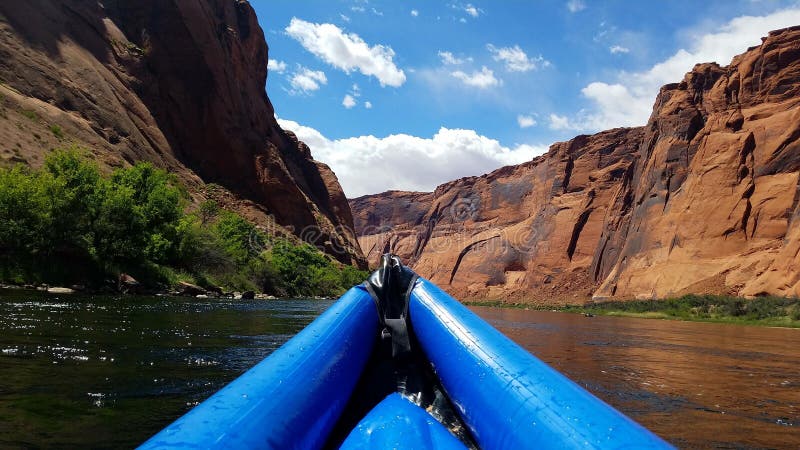 Kayaking on the Colorado River Stock Image - Image of river, adventures ...