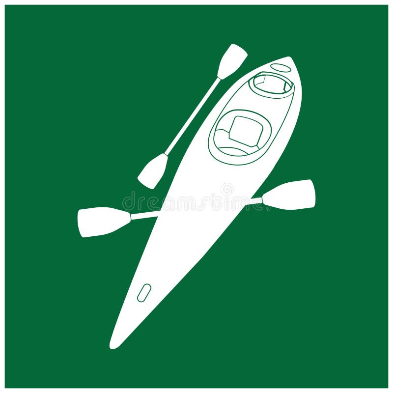 Kayaking Icon Illustration Design Stock Illustration - Illustration of ...