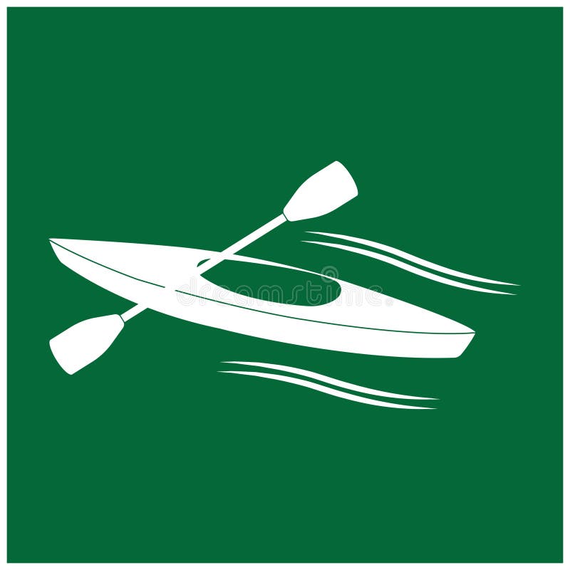 Kayaking Icon Illustration Design Stock Illustration - Illustration of ...