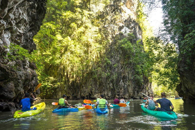 Kayaking in krabi 5 editorial image. Image of luck, cruise - 92806600