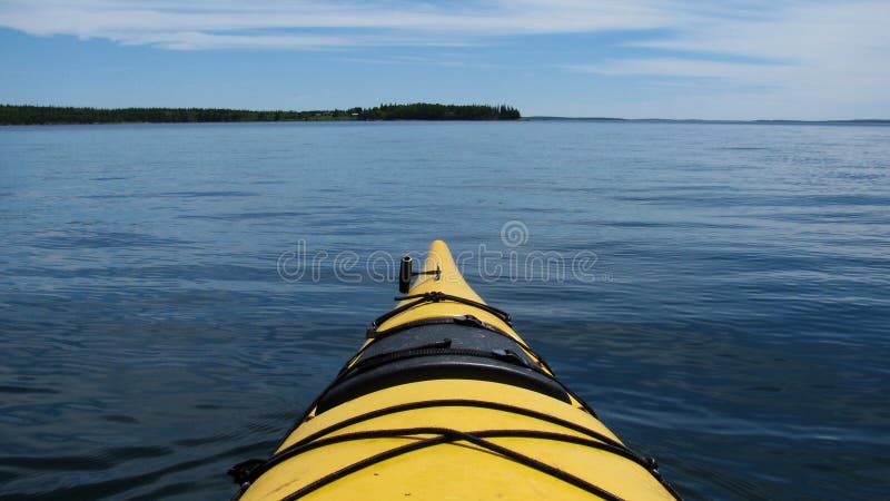 Kayaking in Maine stock photo. Image of travel, river - 37946850
