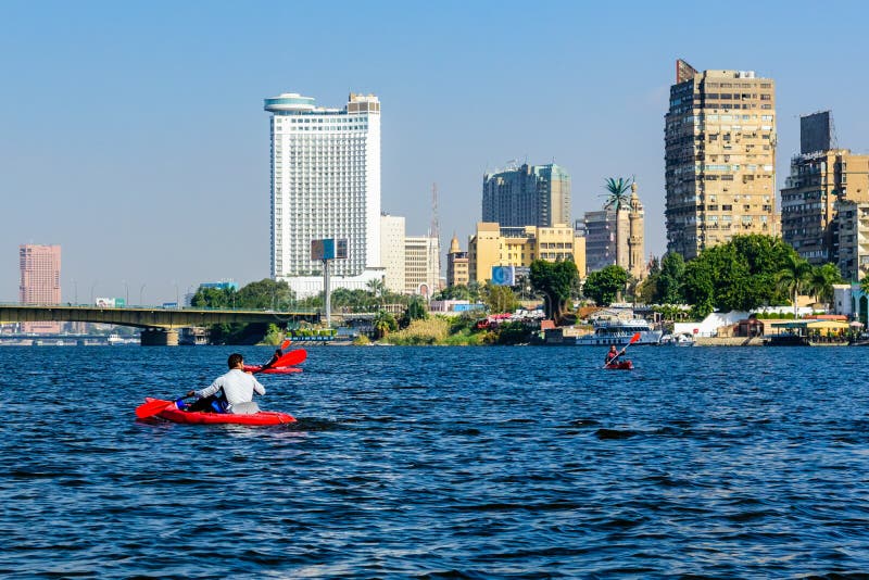 Kayaking On The Nile River In Cairo City Egypt Summer Vacations