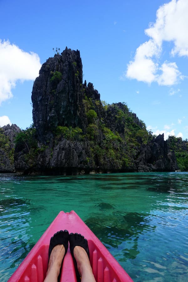 Kayaking in Philippines stock image. Image of relax, lifestyle - 53737265