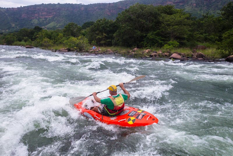 Action kayaking stock image. Image of river, excitement - 2657985