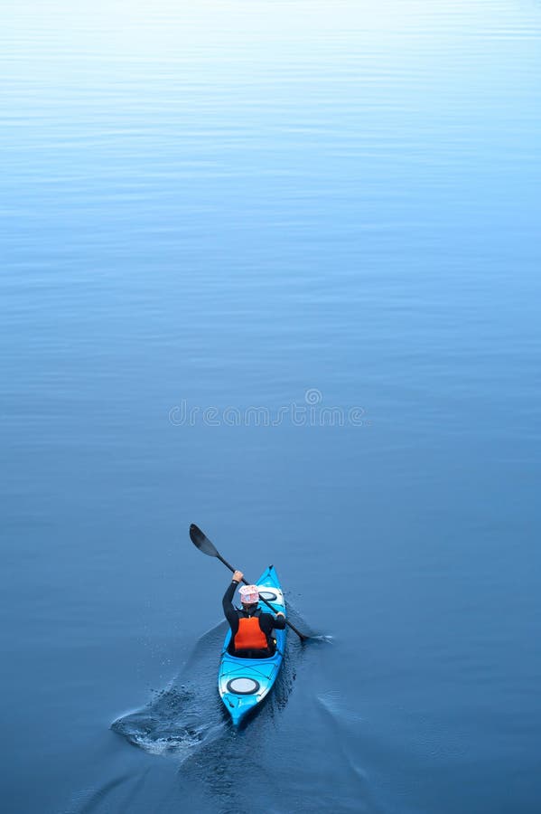 Kayaking on the River, Rear View01 Stock Image - Image of holiday, race ...