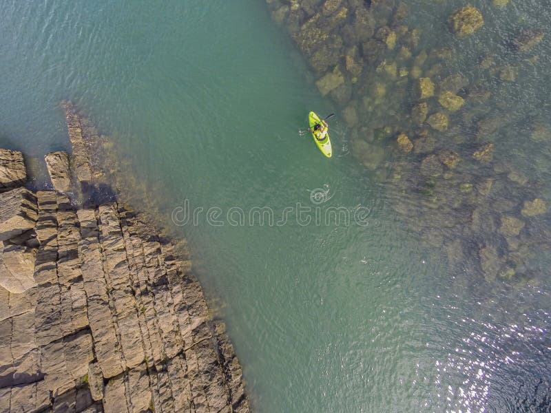 Kayaking at Stackpole Quay, Pembrokeshire, Wales, Uk Stock Photo ...