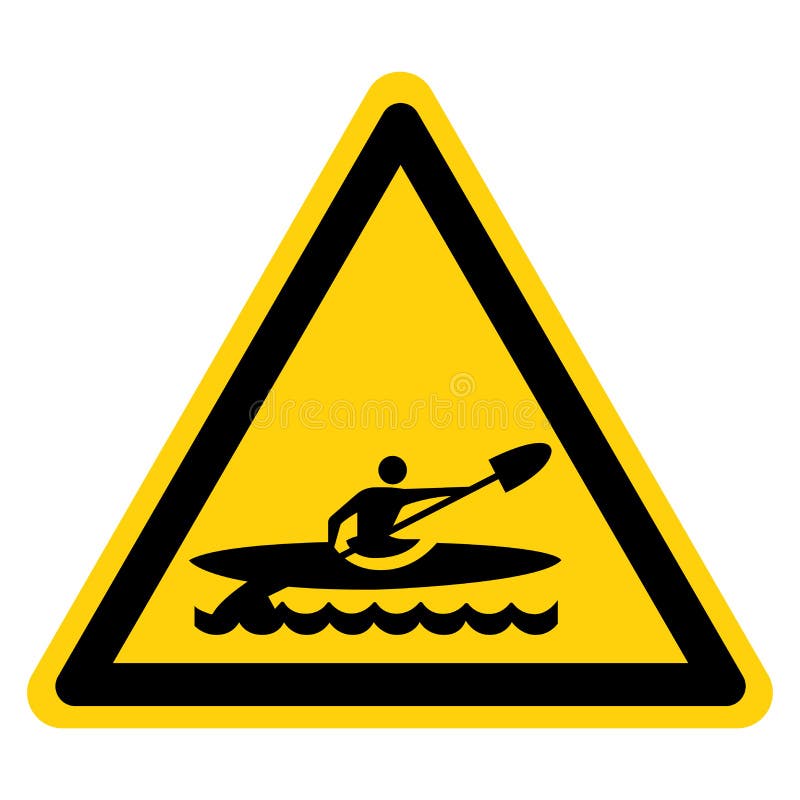 Kayaking Symbol Sign, Vector Illustration, Isolate on White Background ...