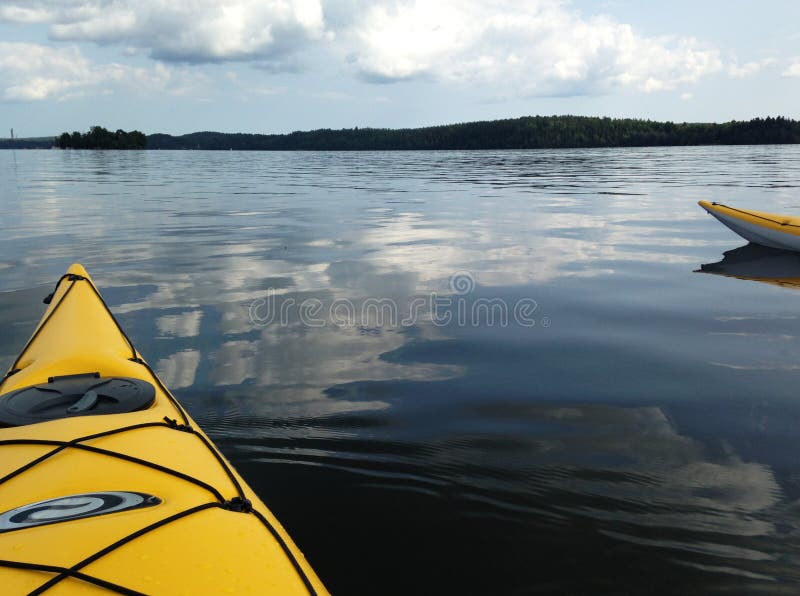 Kayaking. stock photo. Image of kayaking, thoughtfulness - 58980834