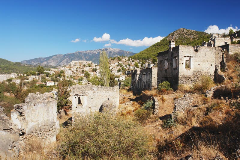 Kayakoy, Turkey stock image. Image of ancient, tourism - 44893005