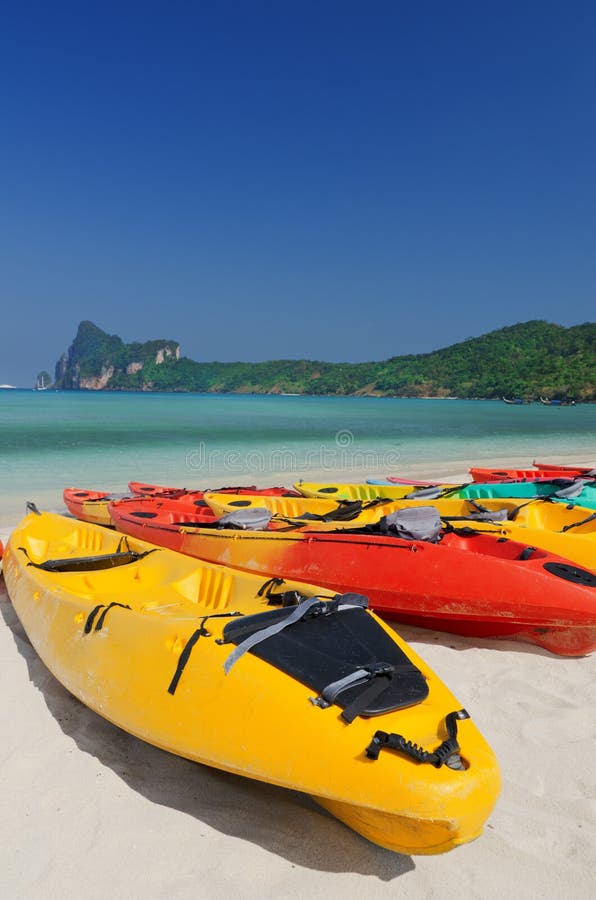 Kayaks stock image. Image of kayak, journey, sand, nautical - 19118021