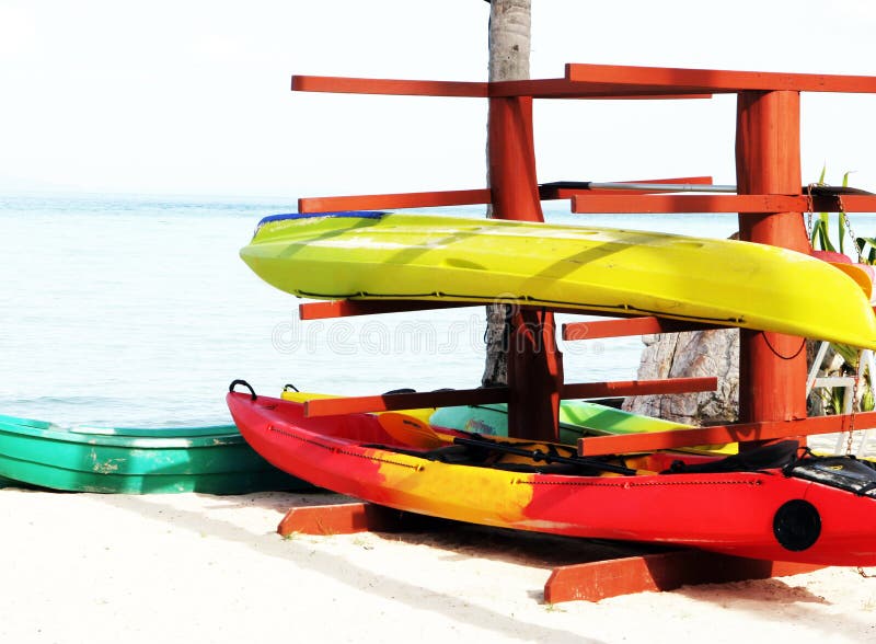 Kayaks stock photo. Image of seascape, coast, fitness - 4206038