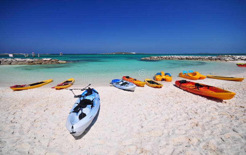 Kayaks stock image. Image of peaceful, fitness, beach - 8540641