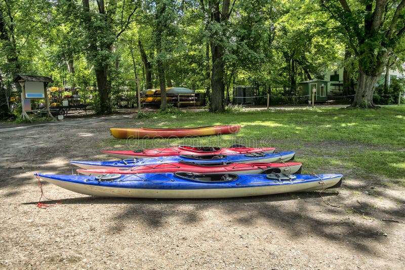 Kayaks rental stock image. Image of boat, adventure, boats - 41793107
