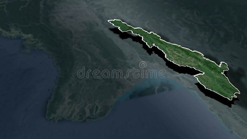 Kayin State - Physical Map of the Globe Animation Map Stock Video ...