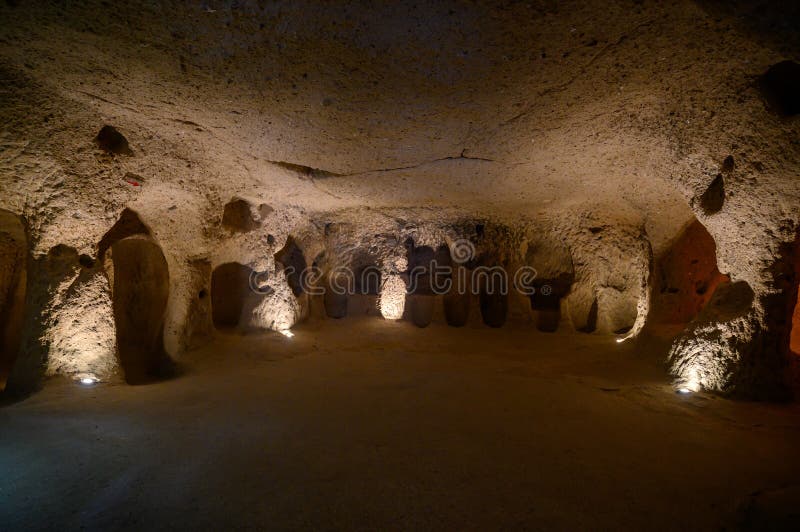 Kaymakli Underground Cave City in Turkey Editorial Photo - Image of ...