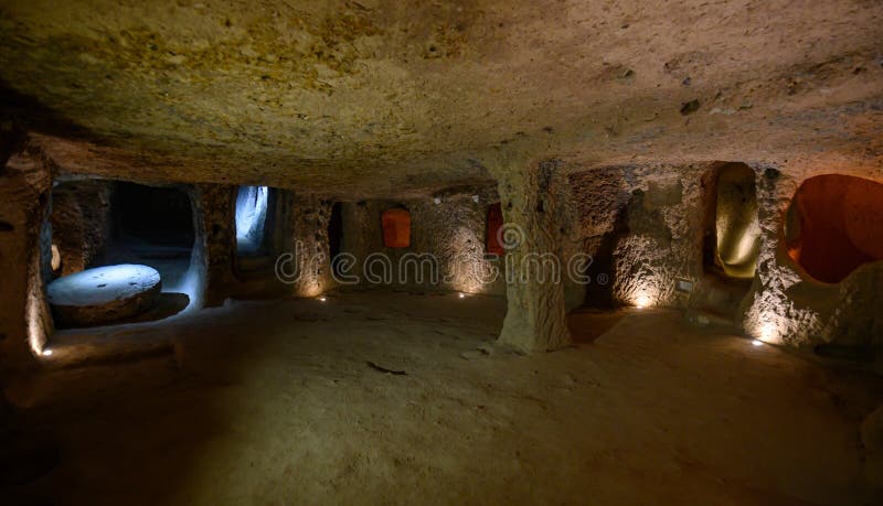 Kaymakli Underground Cave City in Turkey Editorial Image - Image of ...