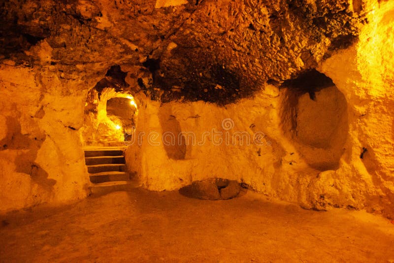 Kaymakli Underground City, Nevsehir Stock Image - Image of ancient ...